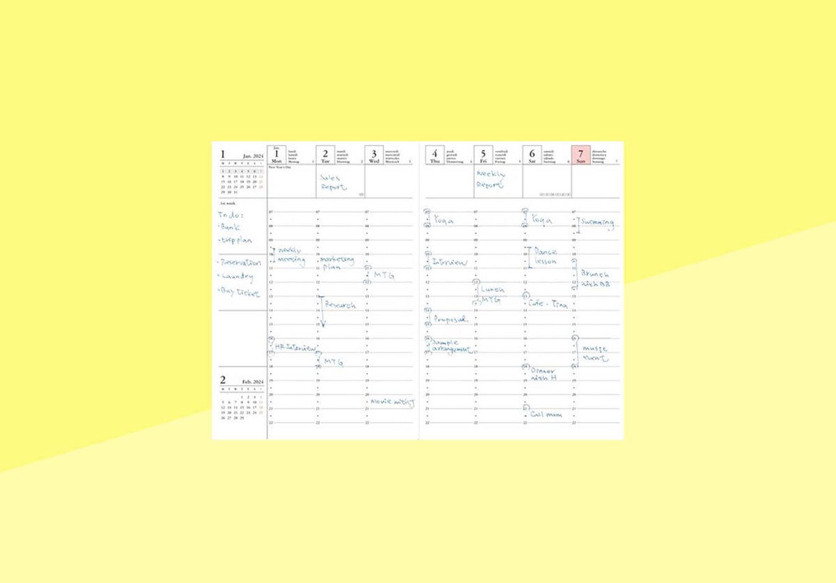 MARK'S - A6 Diary 2023/2024 - Storage.it - Navy – sous-bois