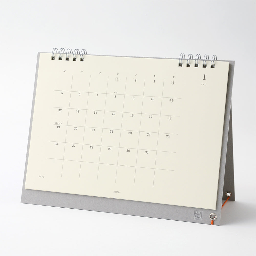MIDORI - MD Desk Calendar Weekly 2026 – sous-bois